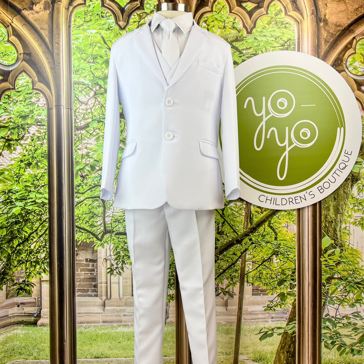 White First Communion Suit - First Communion Clothes for Boys - Miami